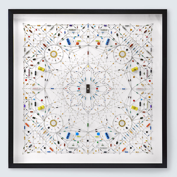 Mandalas Made From Electronic Components by Artist Leonardo Ulian ...