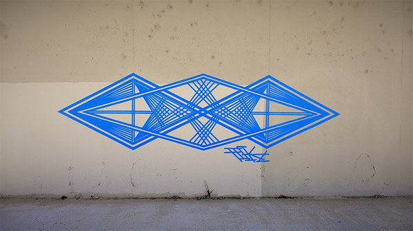 Tape Graffiti by artist Gustavo Fuentes – BOOOOOOOM! – CREATE * INSPIRE ...