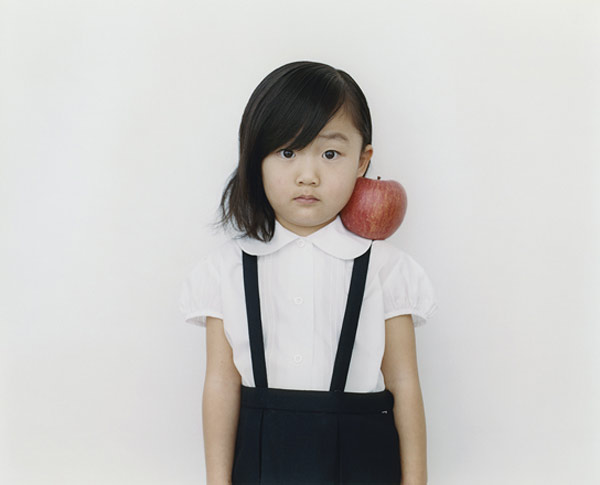 Portraits of Japanese Kids with Fruit on their Shoulders by ...