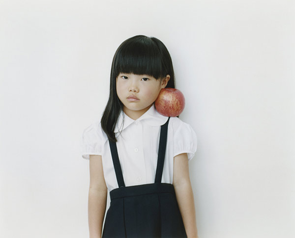 Portraits of Japanese Kids with Fruit on their Shoulders by ...