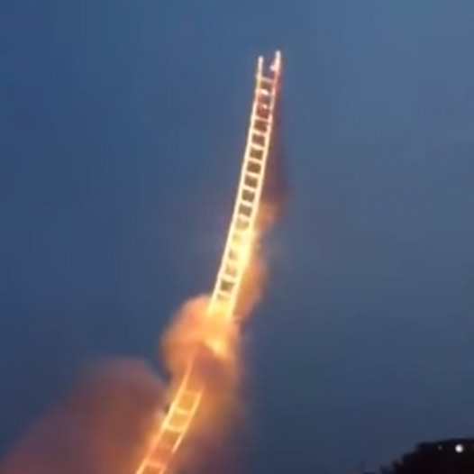 Artasiapacific Sky Ladder Cai Guo Qiang A Firework Ladder To The Sky