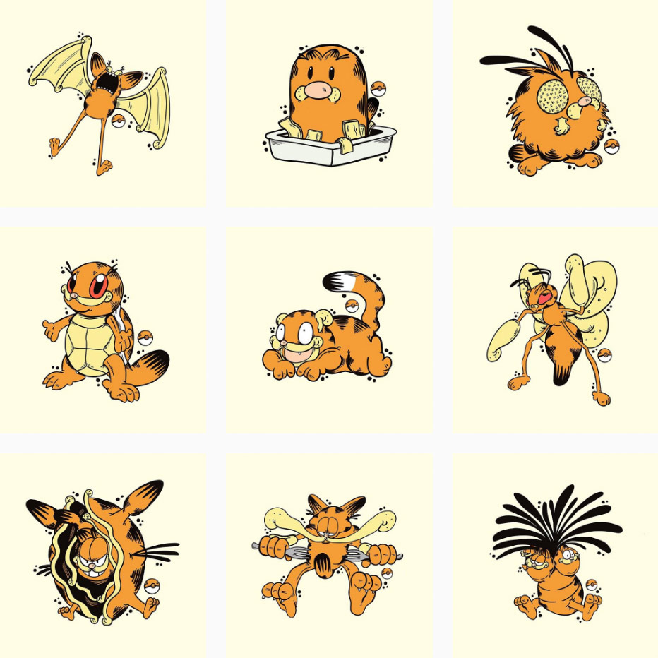 Artist Re-Imagining Every Pokémon as Garfield! – BOOOOOOOM! – CREATE ...