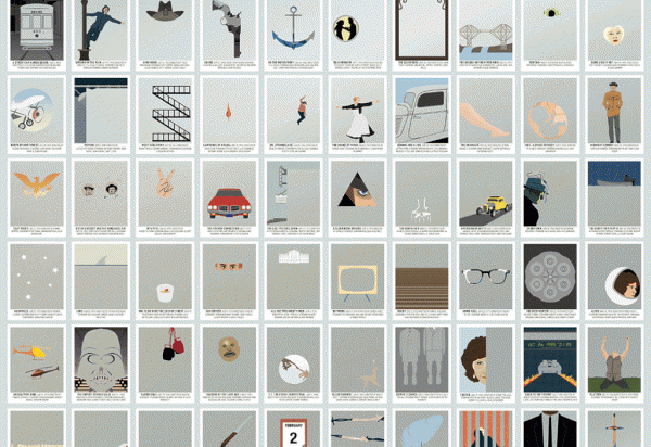 “100 Essential Films Scratch-Off Poster” by Pop Chart Lab – BOOOOOOOM ...