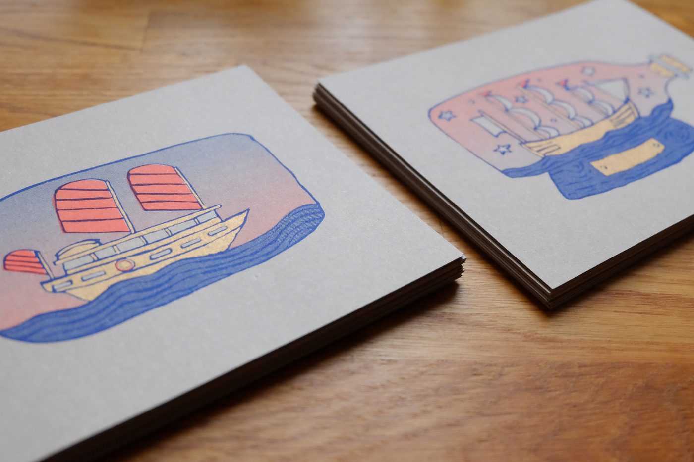 Risographing boats in bottles – BOOOOOOOM! – CREATE * INSPIRE ...