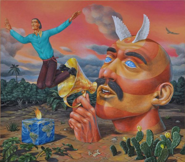 "The Earth is Flat" by Artist AEC of Interesni Kazki