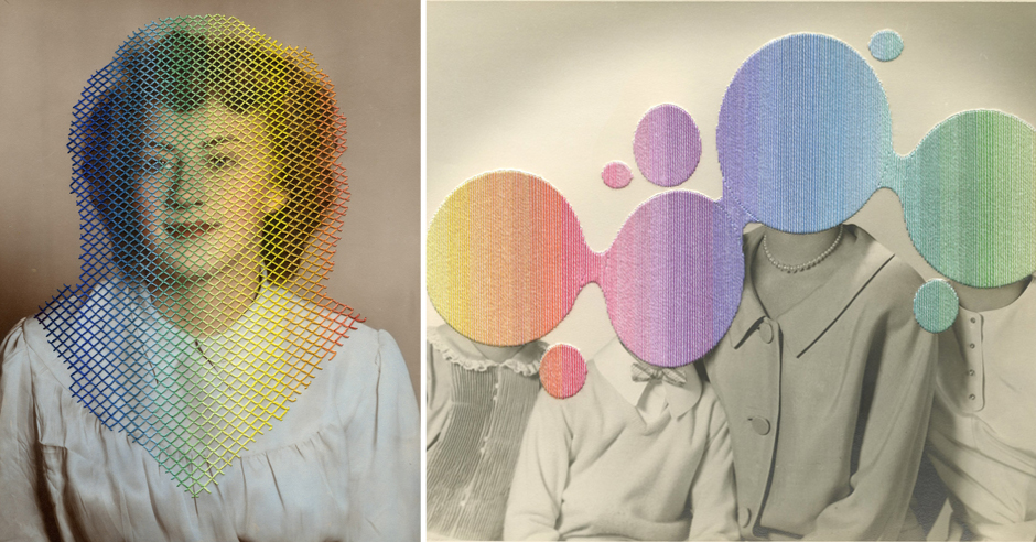 Embroidered Found Photos by Artist Julie Cockburn