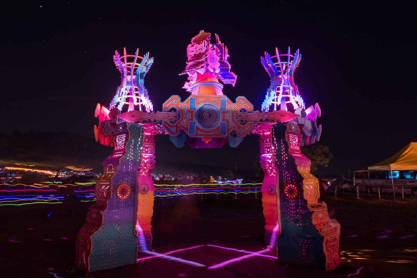 Toggles interactive Sculpture installation at Rainbow Serpent Festival 2018 – BOOOOOOOM ...