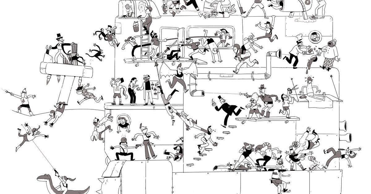 Artist Adds One Character to a Giant Drawing Every Day – BOOOOOOOM ...