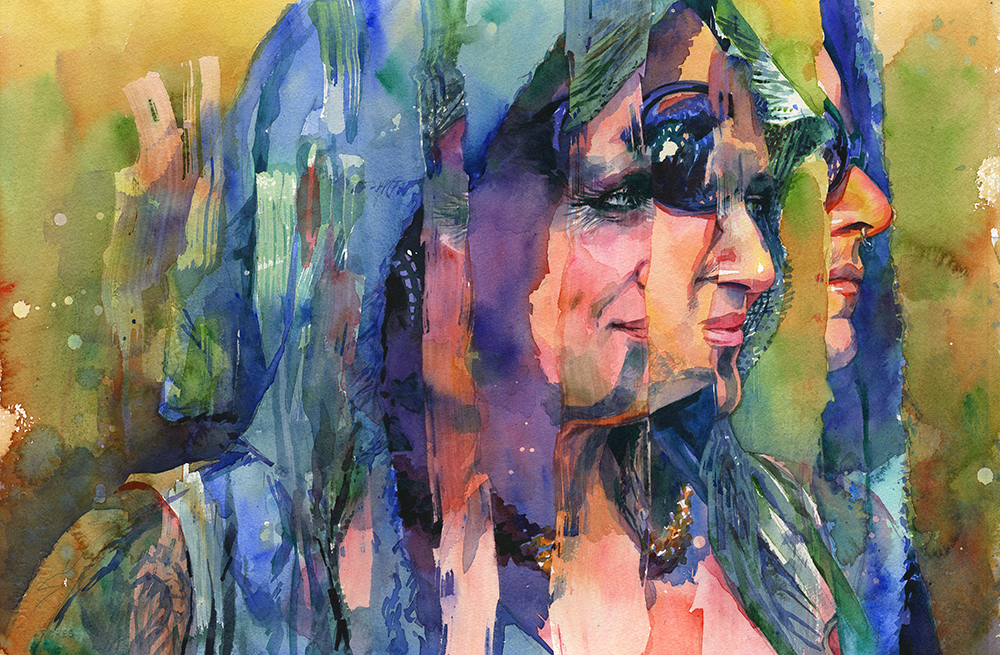 Joanna Barnum – Intensely Emotive Spliced Watercolor Portraits ...