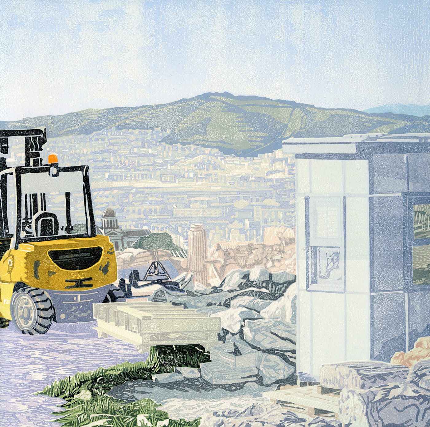 Portacabin Series (Linocut) – BOOOOOOOM! – CREATE * INSPIRE * COMMUNITY ...