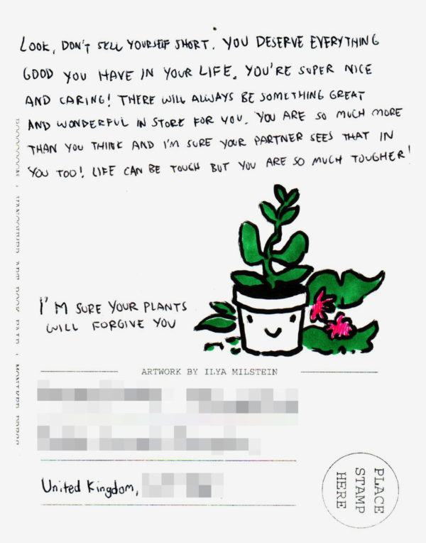 65 Encouraging Postcards Written to Complete Strangers – BOOOOOOOM ...