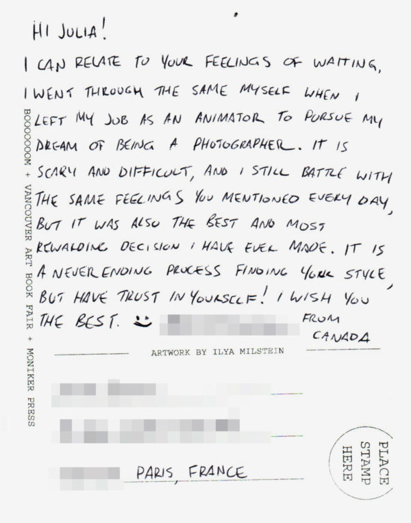 65 Encouraging Postcards Written to Complete Strangers – BOOOOOOOM ...