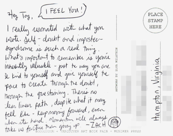 65 Encouraging Postcards Written to Complete Strangers – BOOOOOOOM ...