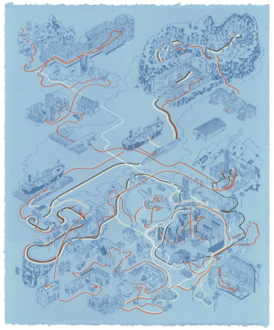 "Cinemaps" by Artist Andrew DeGraff
