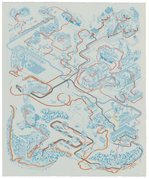 "Cinemaps" by Artist Andrew DeGraff