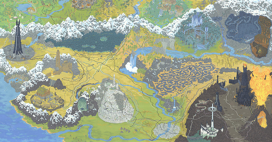 "Cinemaps" by Artist Andrew DeGraff