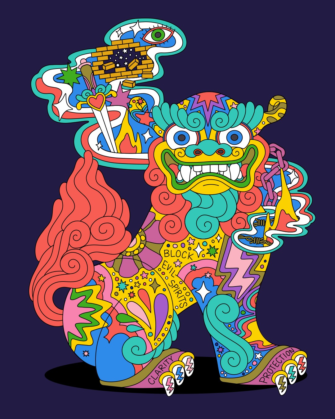 Okinawan Shisa Dog illustrations – BOOOOOOOM! – CREATE * INSPIRE ...