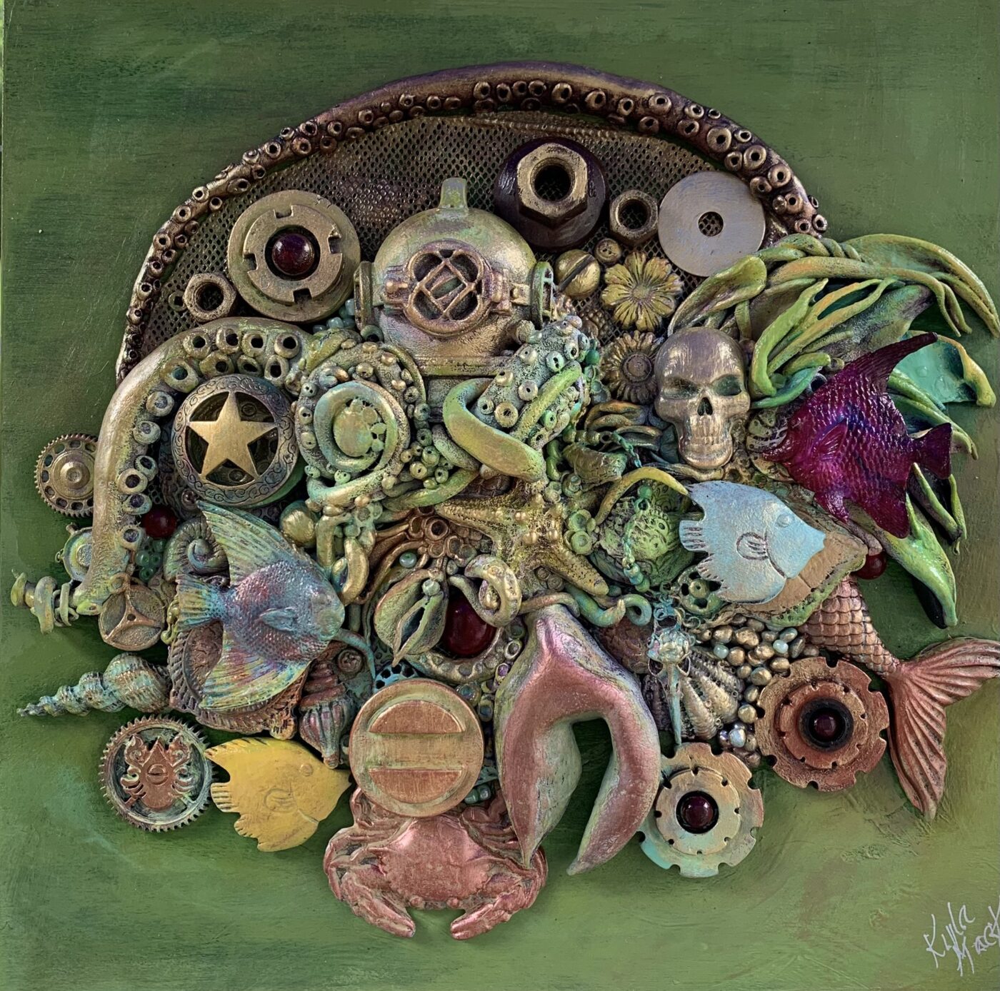 Mixed Media, Acrylic artwork – BOOOOOOOM! – CREATE * INSPIRE ...