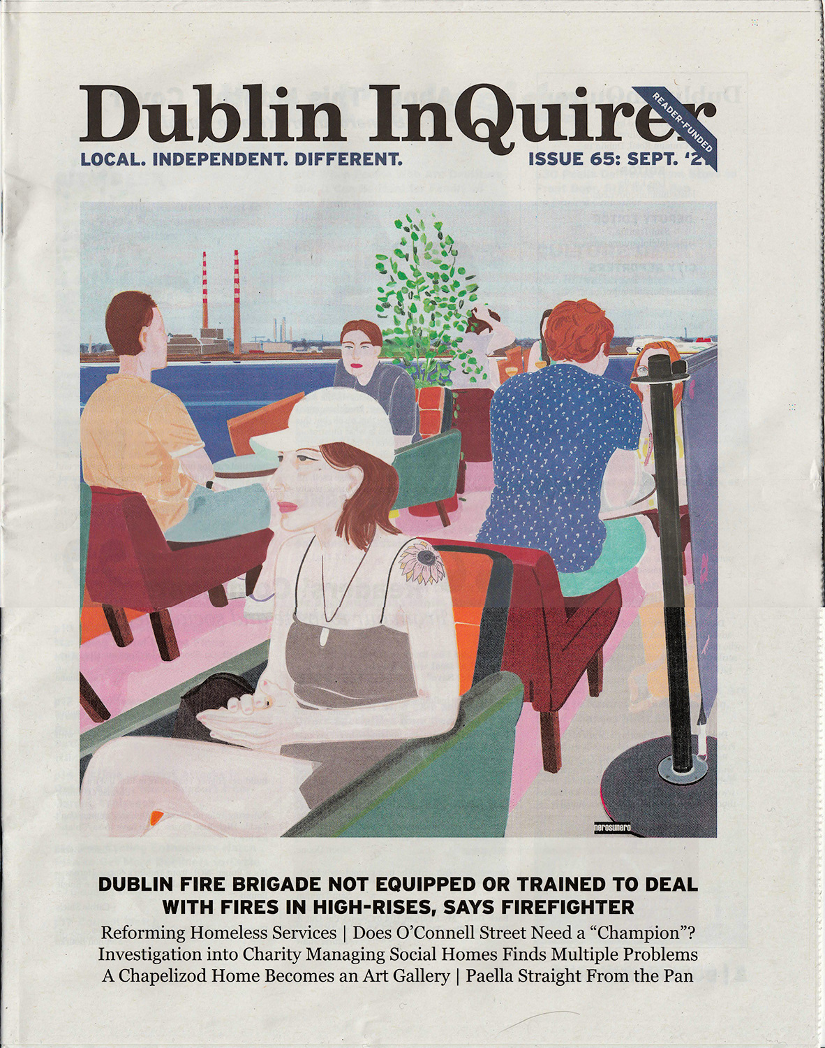 Dining and Drinking Out Doors, my cover for Dublin InQuirer, September ...