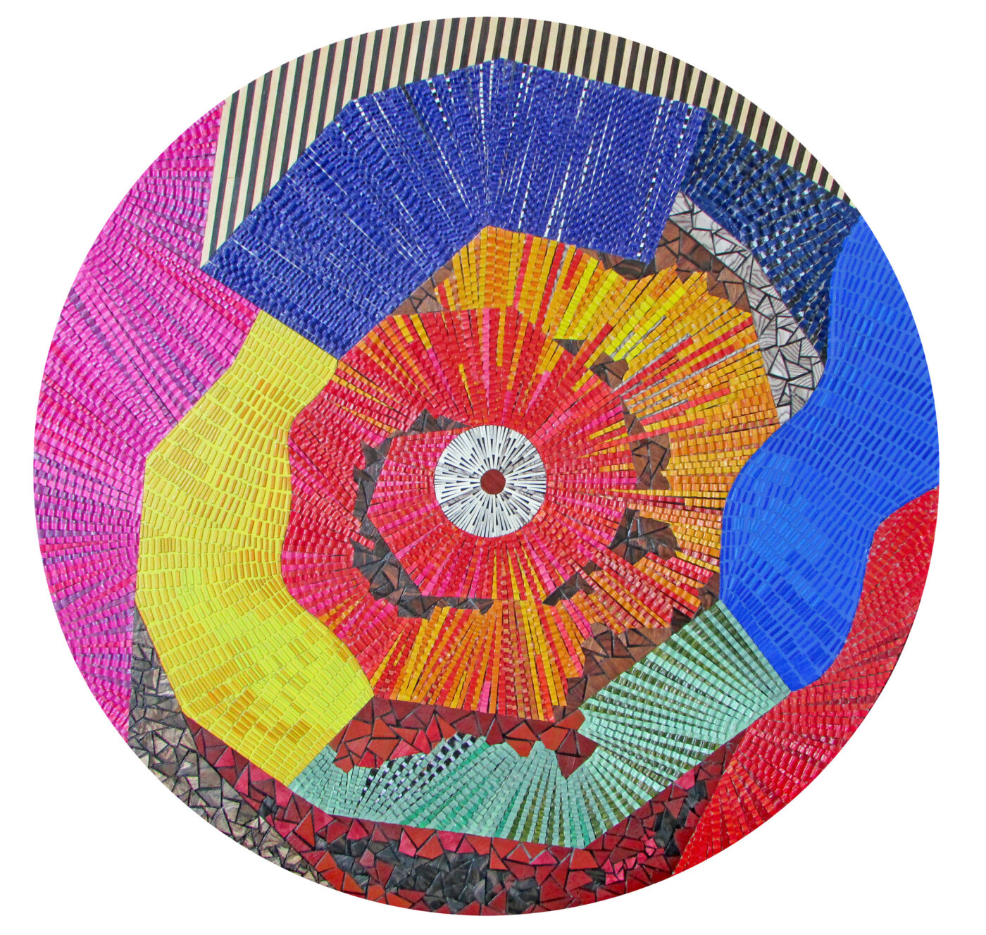 Target Forever Round Style- Wood and paper Mosaic Collage – BOOOOOOOM ...